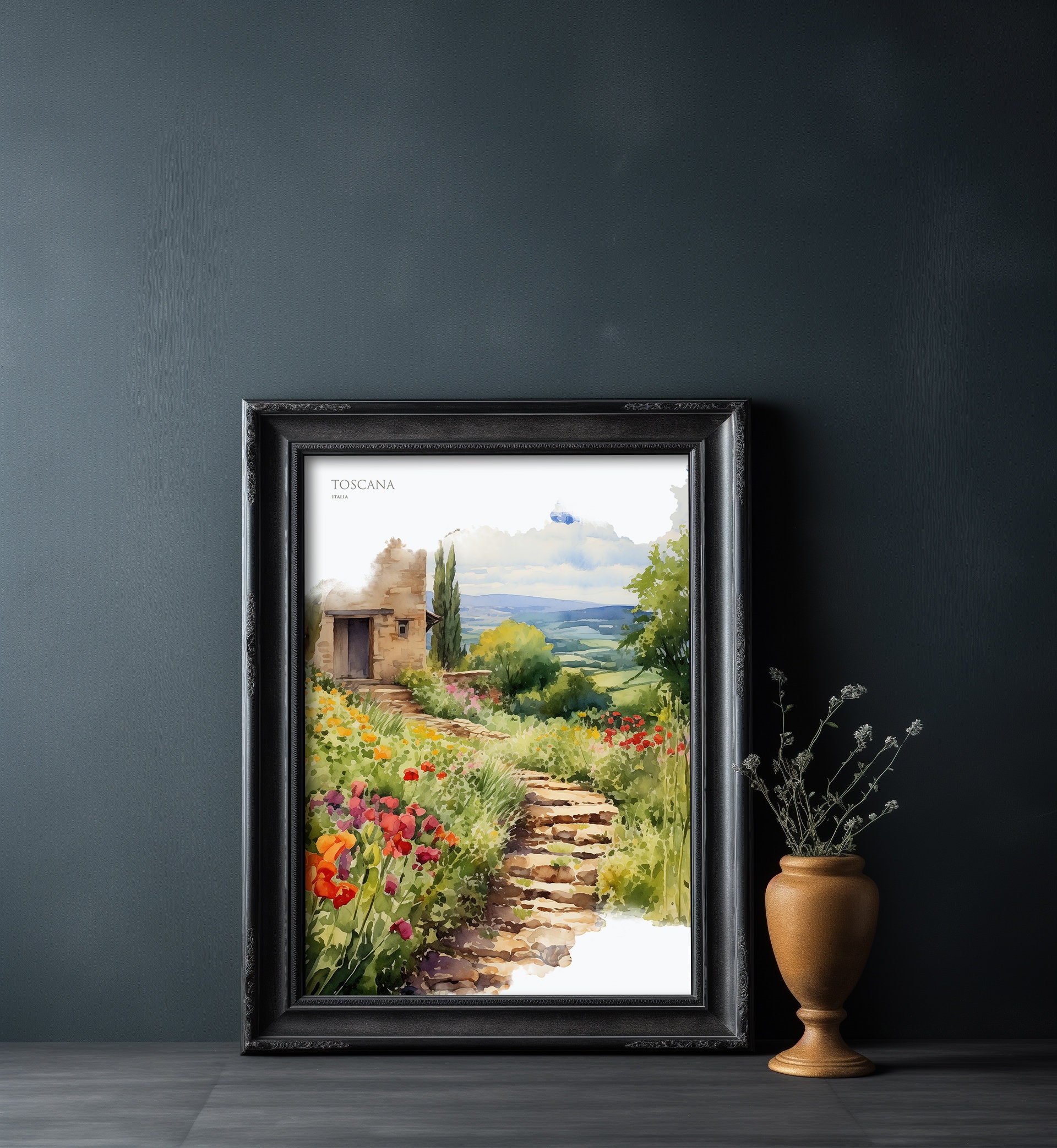 Tuscany Print Watercolor Tuscany Poster Tuscany Gift Italy Print ...