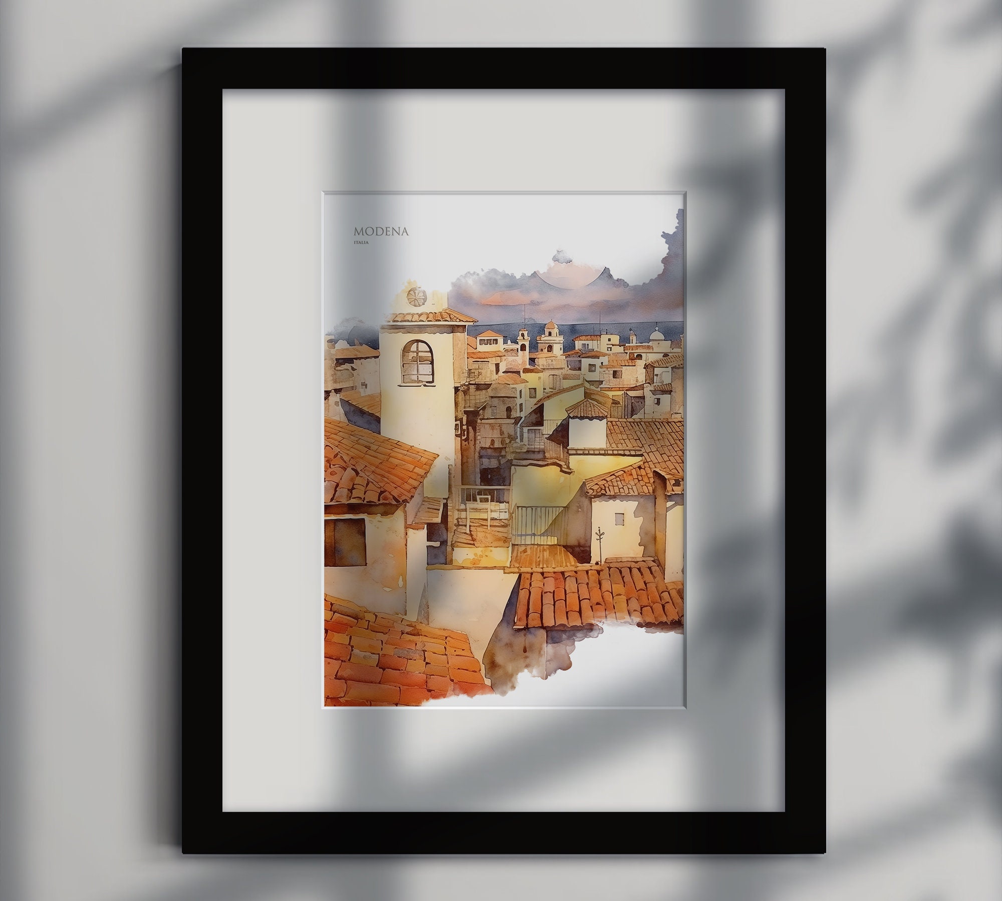 Modena Print Watercolor Modena Poster Modena Gift Italy Print Modena ...
