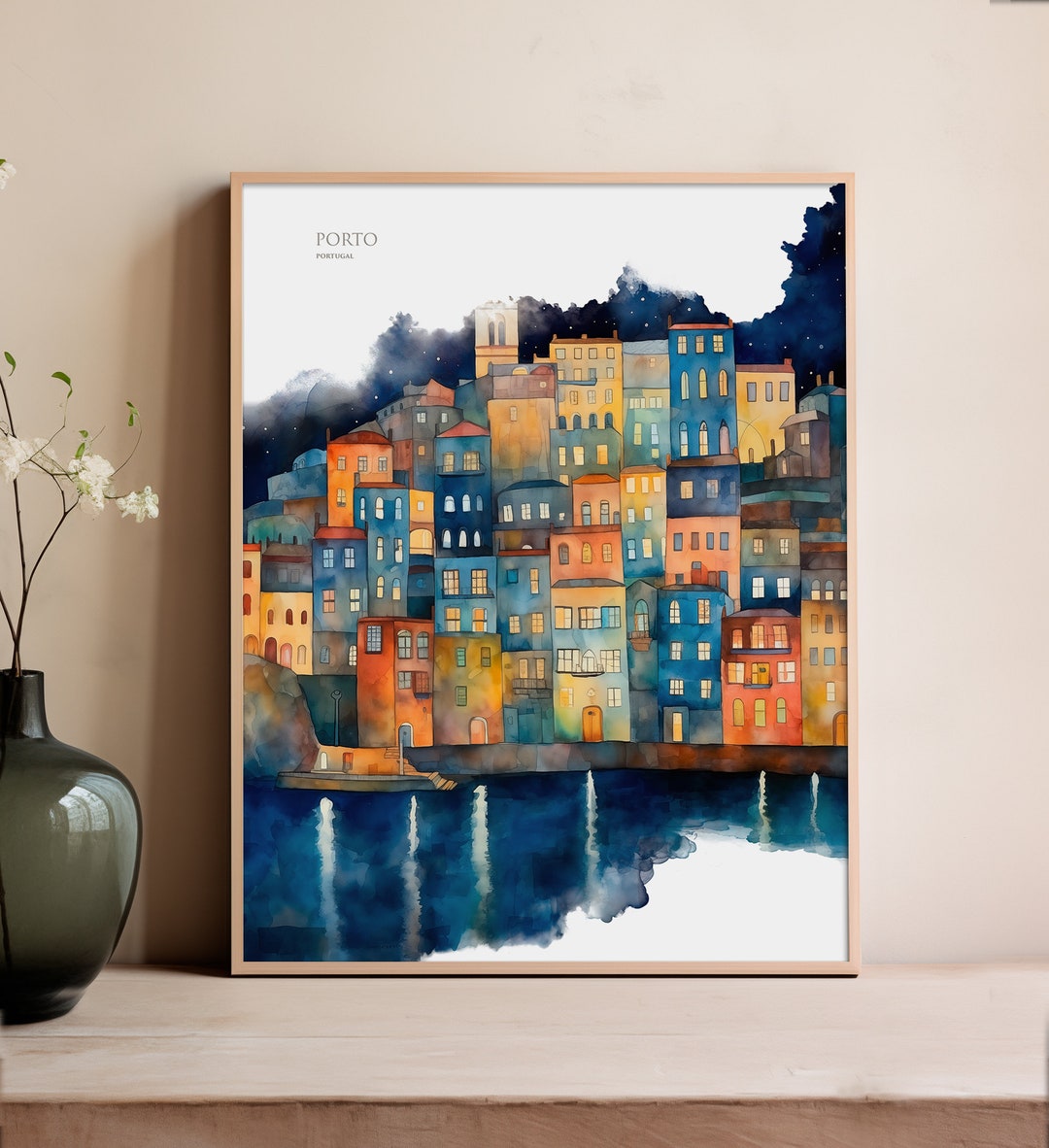 Porto Print Watercolor Porto Poster Porto Gift Portugal Print Porto ...