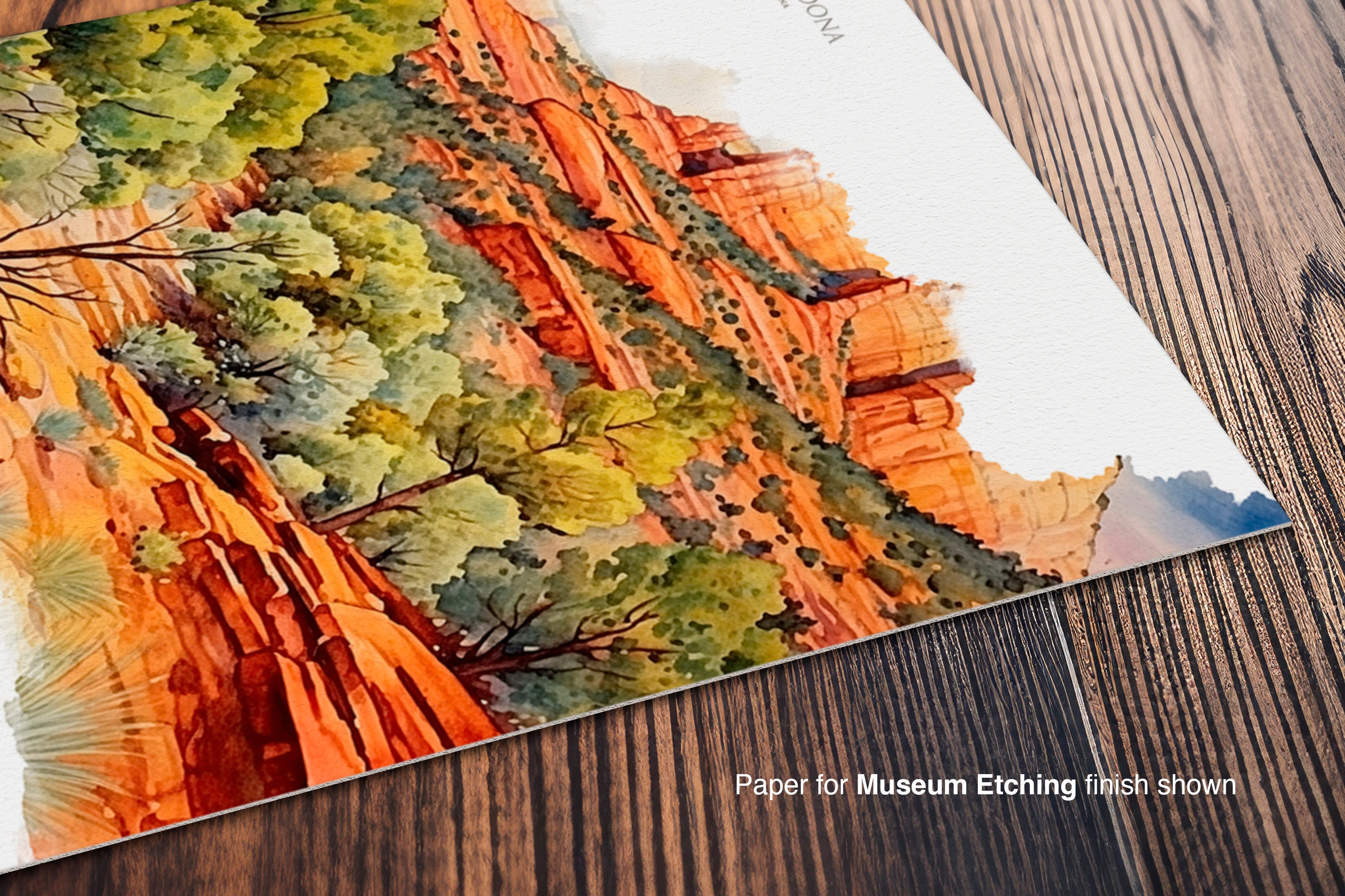 Sedona Print Watercolor Sedona Poster Sedona Gift United States Print ...