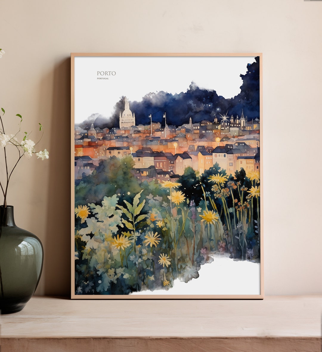 Porto Print Watercolor Porto Poster Porto Gift Portugal Print Porto ...
