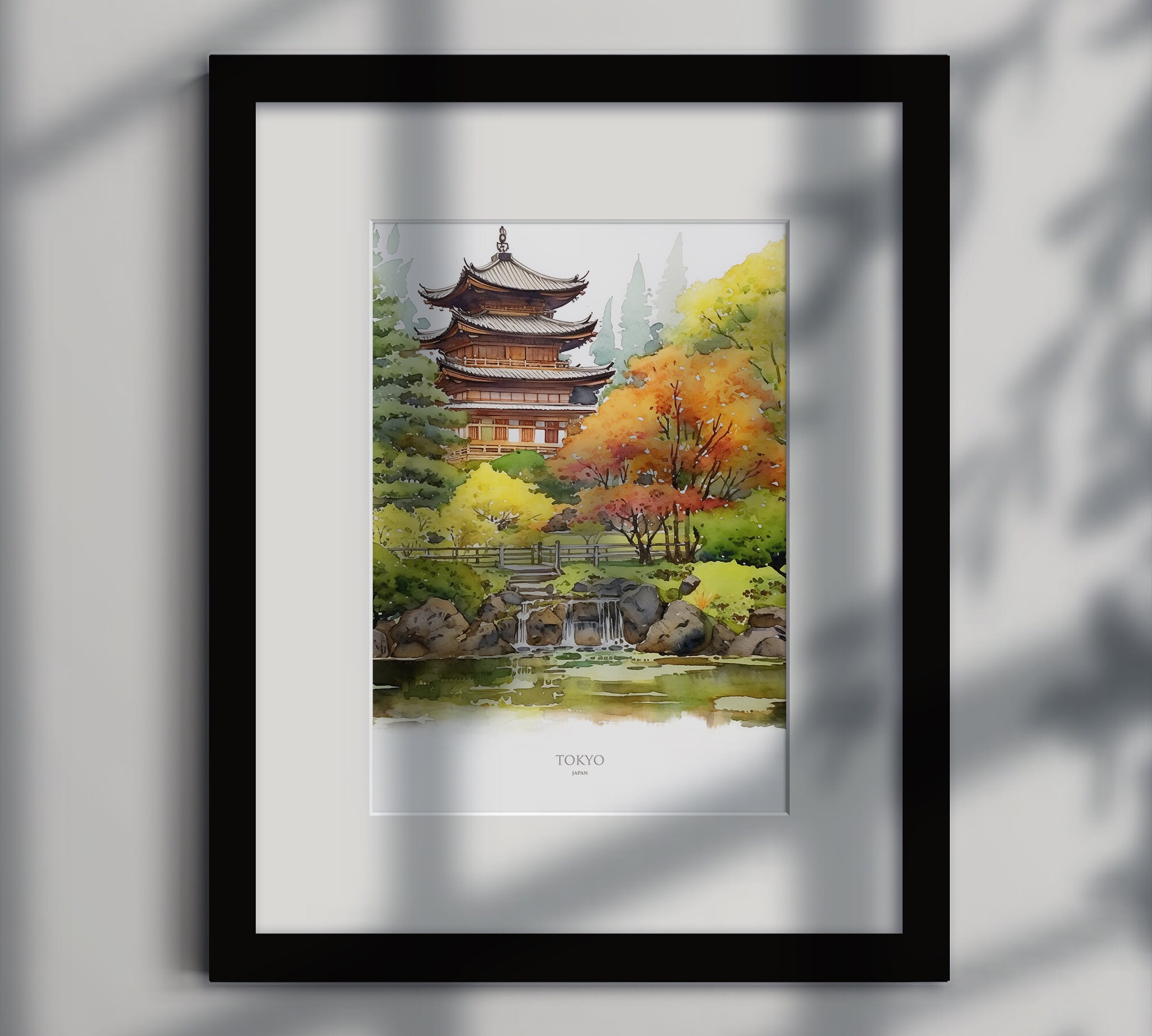 Tokyo Print Watercolor Tokyo Poster Tokyo Gift Japan Print Tokyo Wall ...