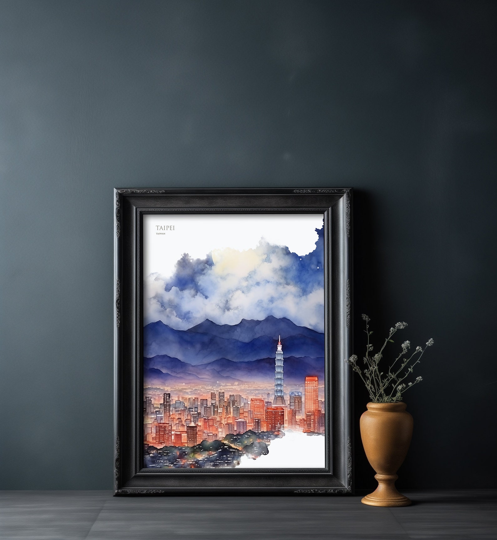 Taipei Print Watercolor Taipei Poster Taipei Gift Taiwan Print Taipei ...