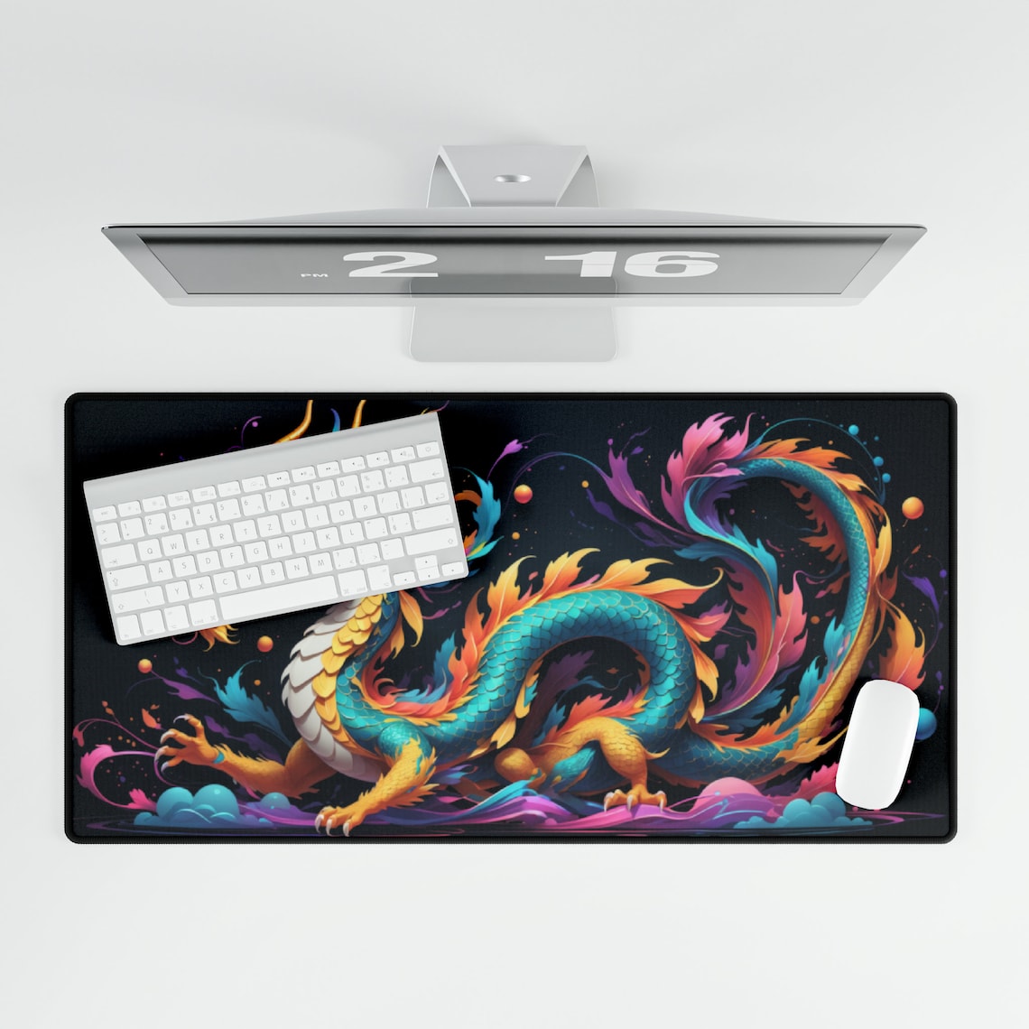 Dragon Desk Mat, Gaming Mouse Pad, Dragon Themed Laptop Mat, Pc Desk ...