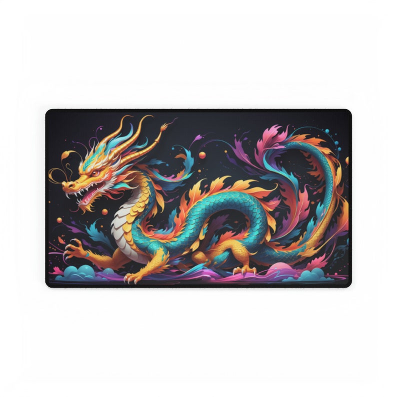 Dragon Desk Mat, Gaming Mouse Pad, Dragon Themed Laptop Mat, Pc Desk ...