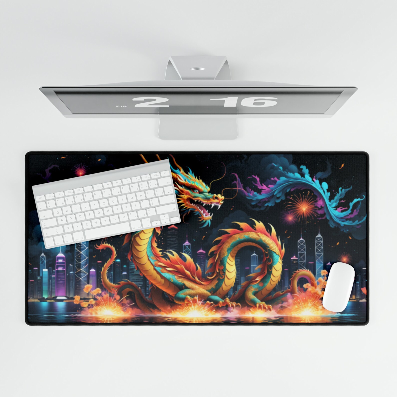 Dragon Desk Mat,gaming Mouse Pad, Dragon Themed Laptop Mat, Pc Desk ...