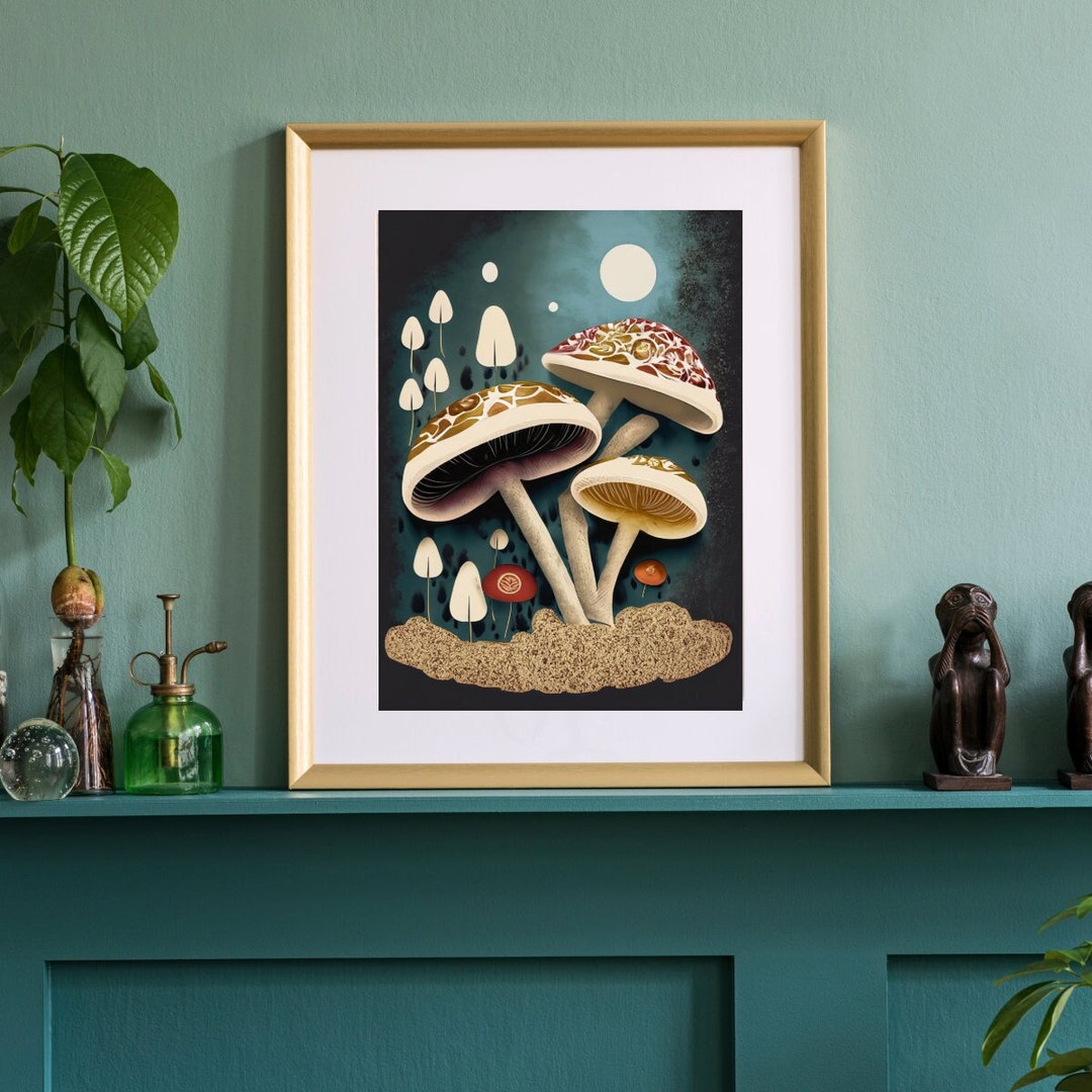 Magic Mushrooms Wall Art Printable - Etsy