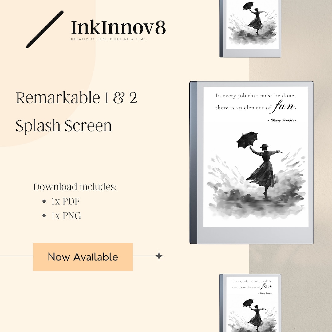 Mary Poppins Quote - 'element of Fun' Digital Splash Screen for ...