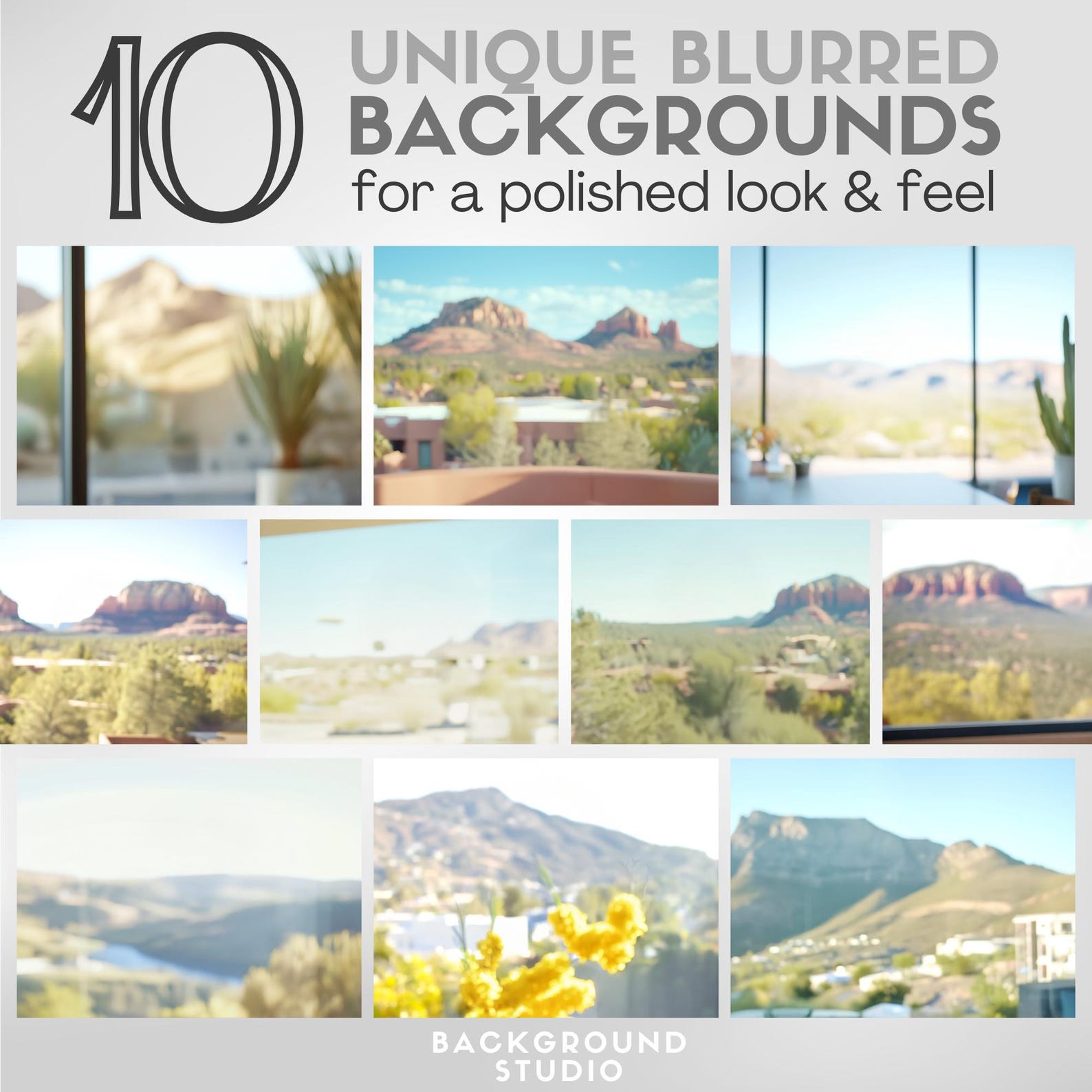 Southwest Virtual Background 10-pack, Natural Zoom Backgrounds, Virtual ...