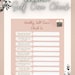 Weekly Self Care Check In - Etsy