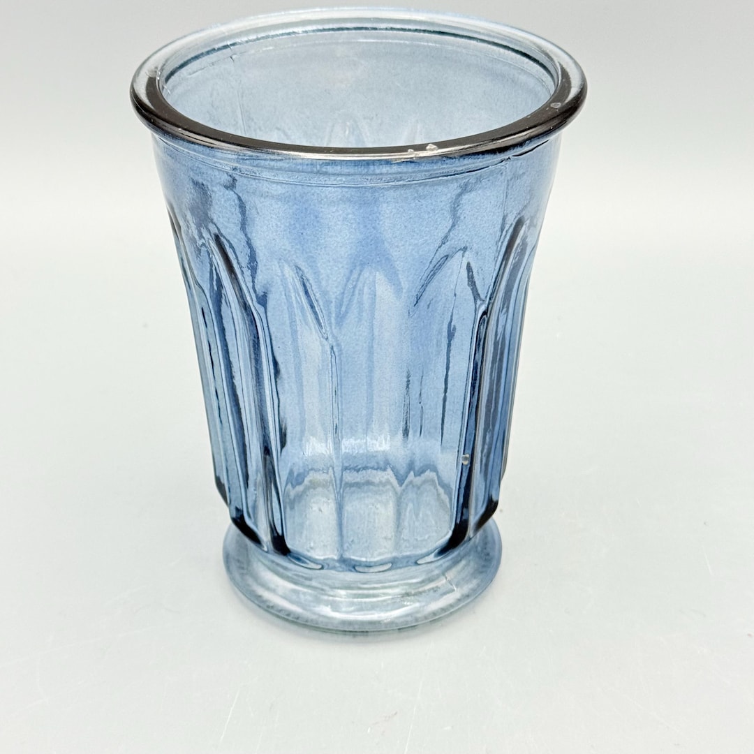 Vintage Marcella Art Slate Blue Footed Vase - Made Into Custom Scented ...