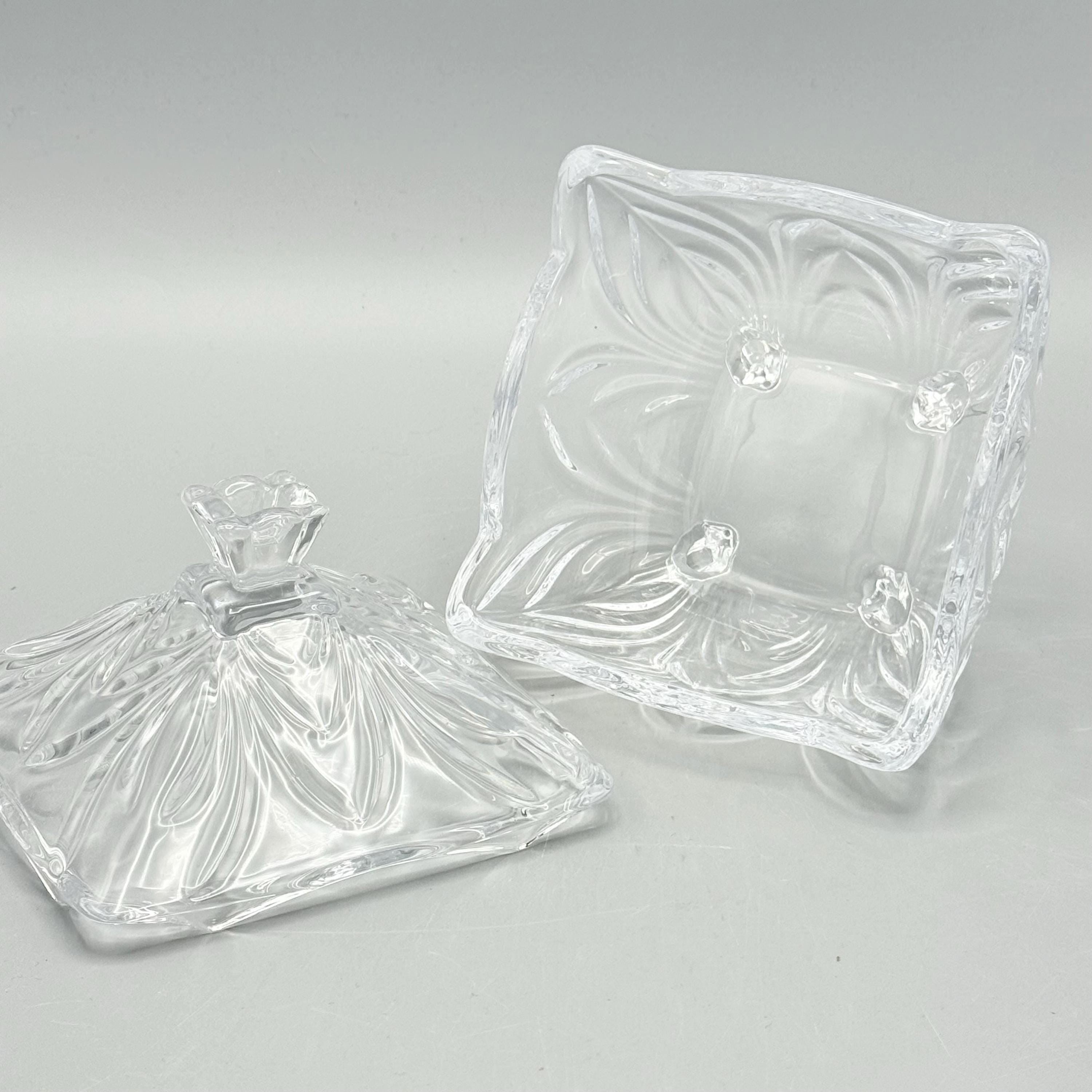 Custom Scented Soy Candle - 13oz - Serenade Crystal Candy Dish With Lid ...