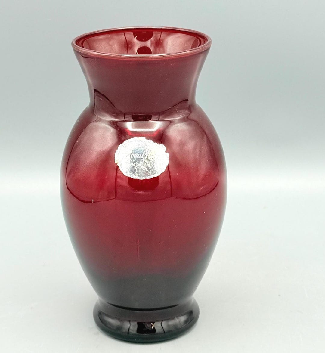 Custom Scented Soy Candle - 17oz - Royal Ruby Red Glass Vase, Elegant ...