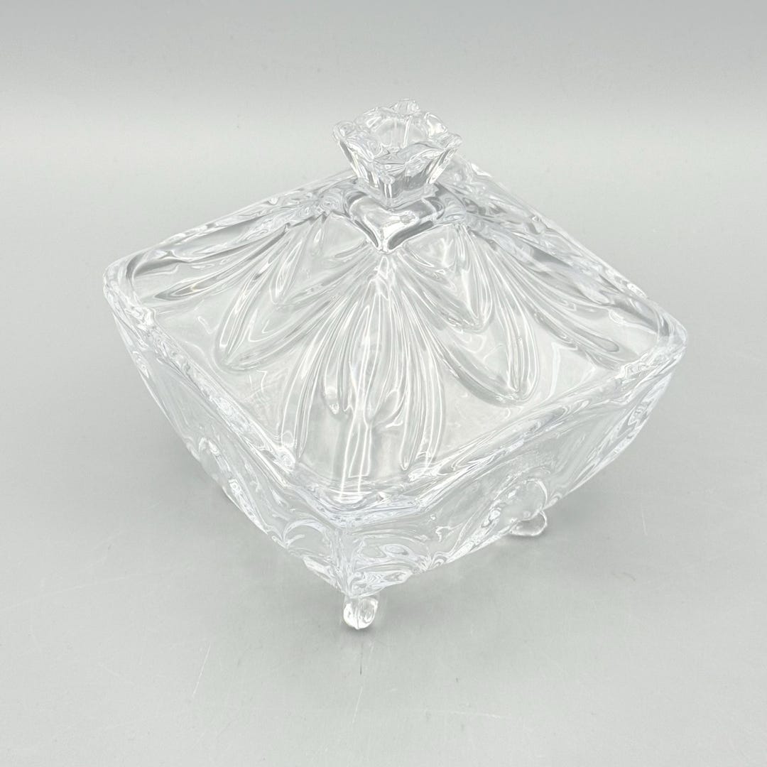 Vintage Godinger Serenade Crystal Candy Dish With Lid - Made Into ...
