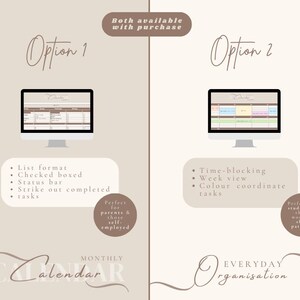 Monthly Calendar Template | Google Sheets | Editable Digital Planner ...