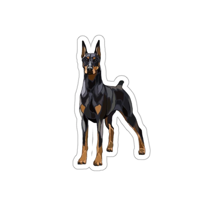 Doberman Die-cut Stickers - Etsy