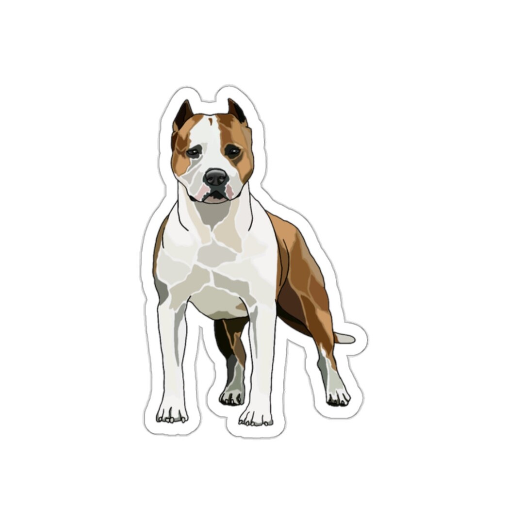 American Staffordshire Terrier Die-cut Stickers - Etsy