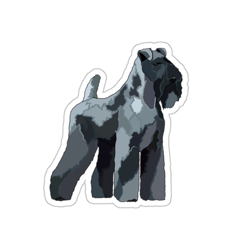 Kerry Blue Terrier Die-cut Stickers - Etsy