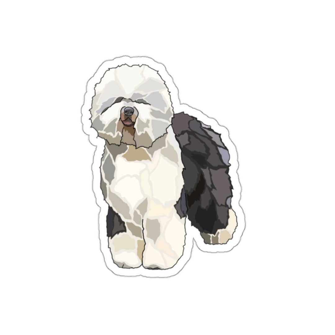Old English Sheepdog Die-cut Stickers - Etsy