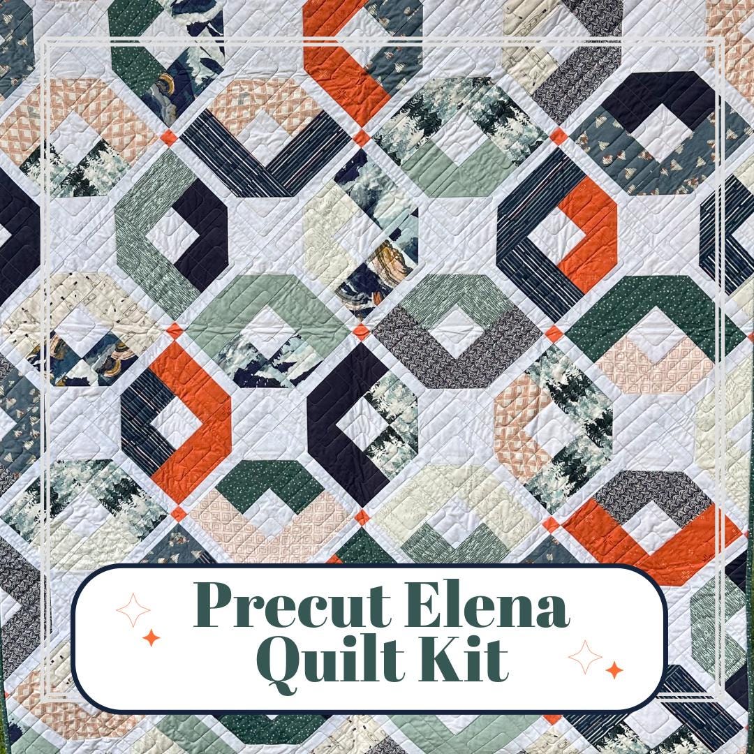 Precut Quilt Kit - Ready to Sew! | Elena Quilt Kit | Includes Printed ...