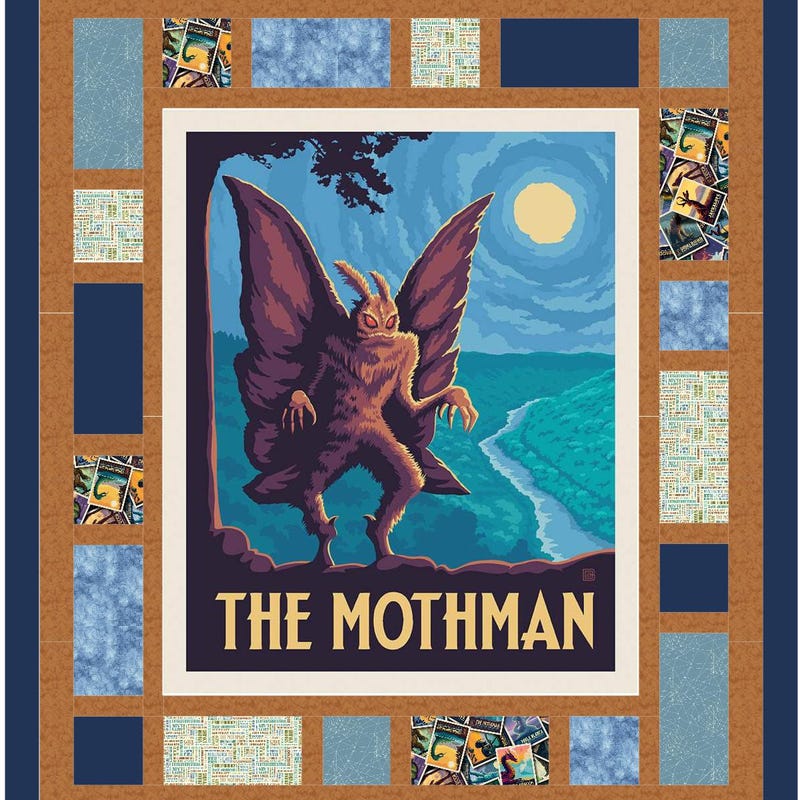 Mothman Quilt Fabric - Etsy