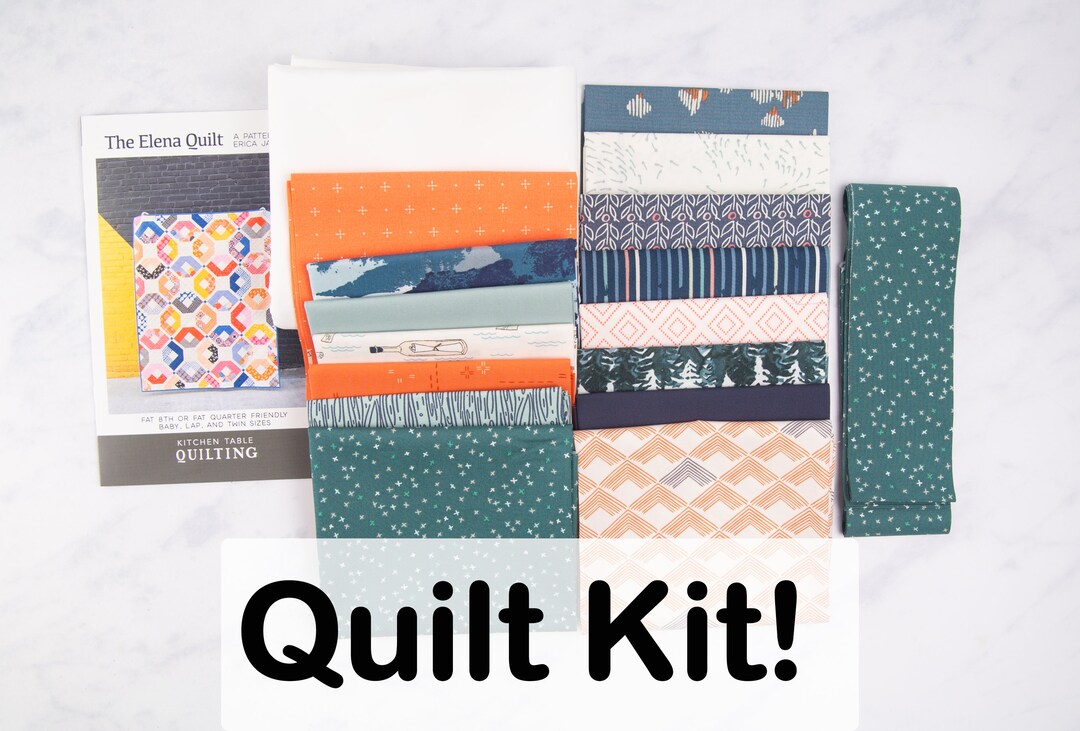 Elena Quilt Kit Includes Pattern by Kitchen Table Quilting 70in X 98in ...