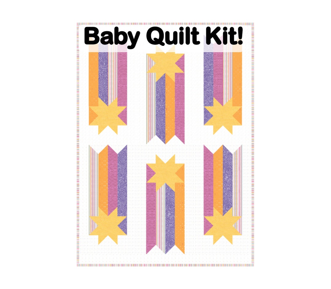 Wish Baby Quilt Kit | Includes Pattern by Cluck Cluck Sew | 36in X 50in ...