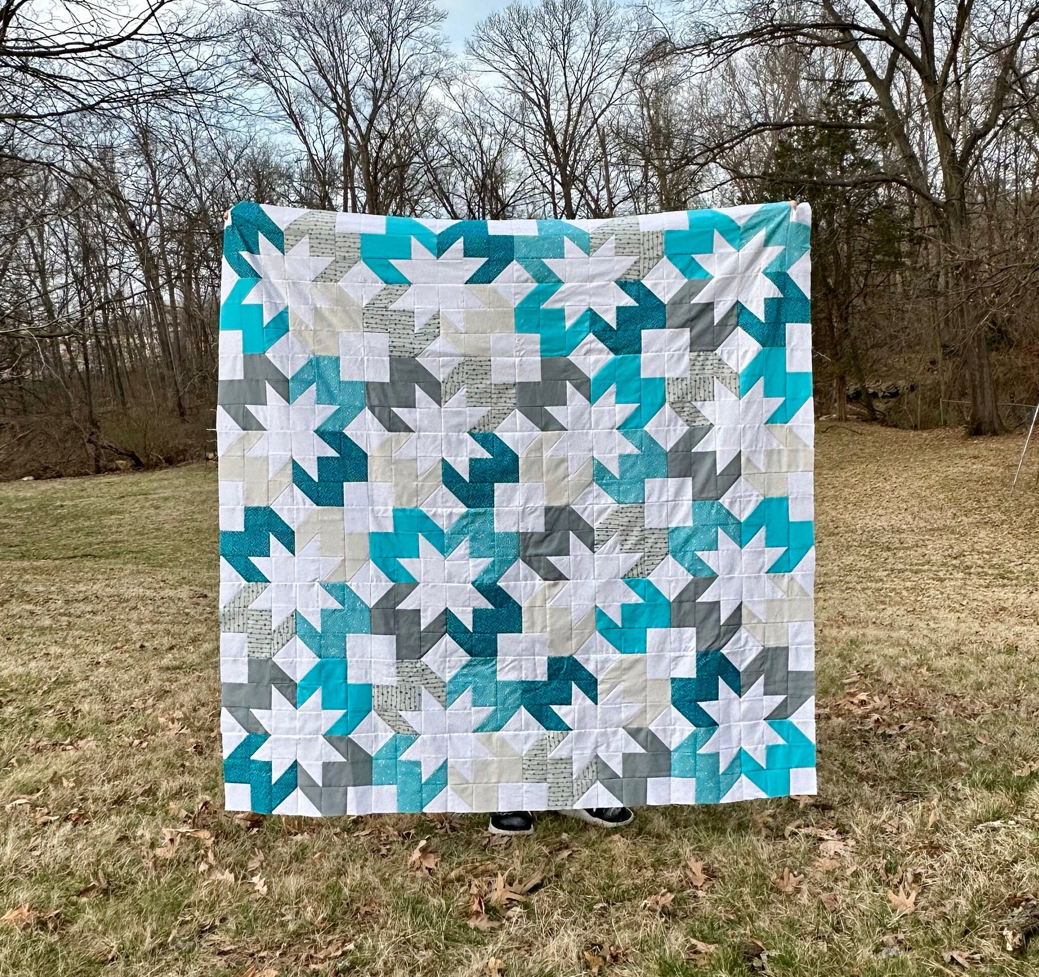 Starlight Quilt Kit Includes Pattern by Cotton and Joy Patterns 60in X ...