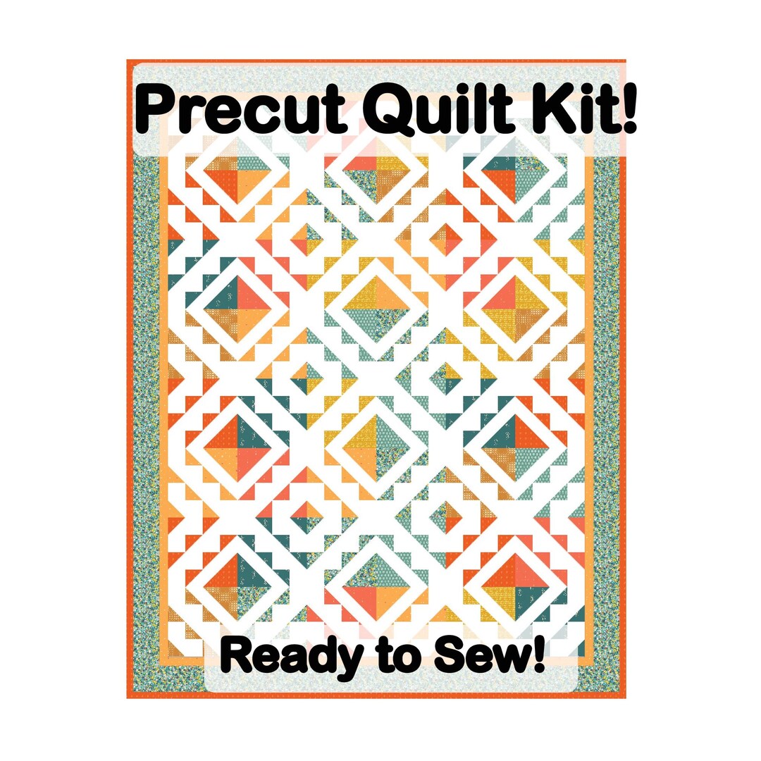Precut Quilt Kit Ready to Sew Cascade Falls Quilt Kit Includes Pattern ...