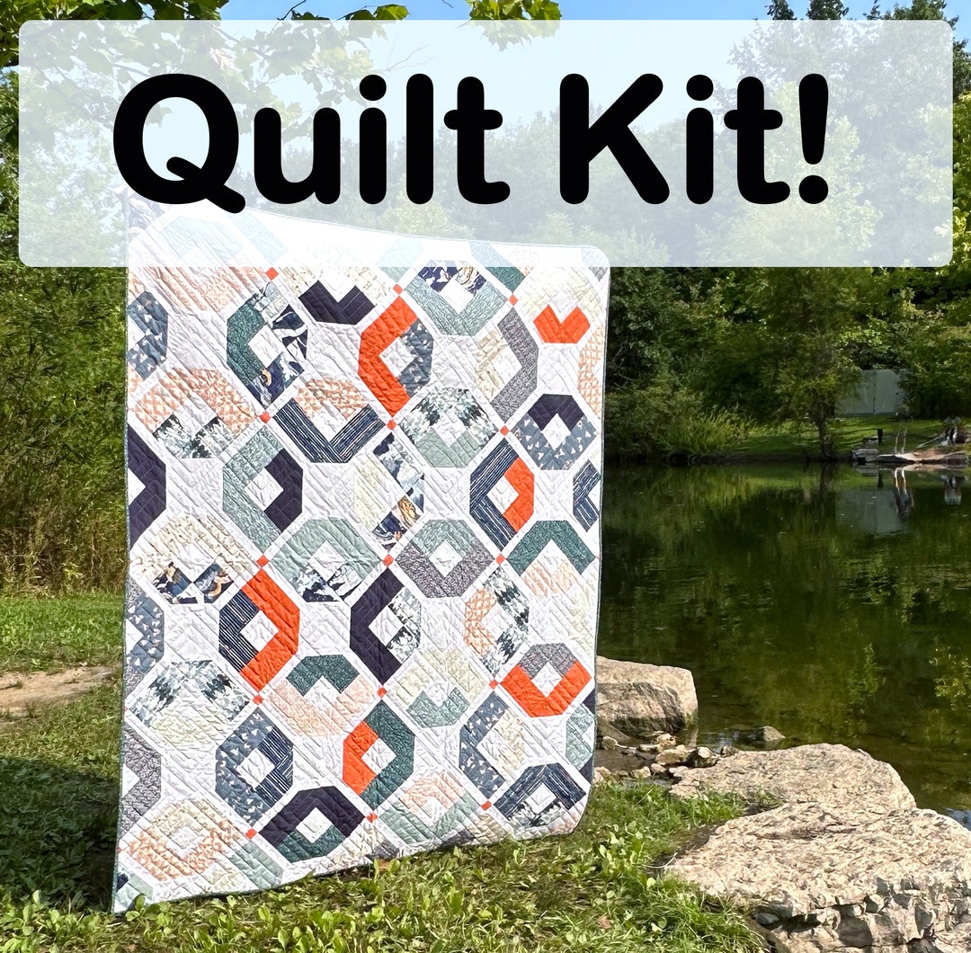 Elena Quilt Kit | Includes Pattern by Kitchen Table Quilting | 56in X ...