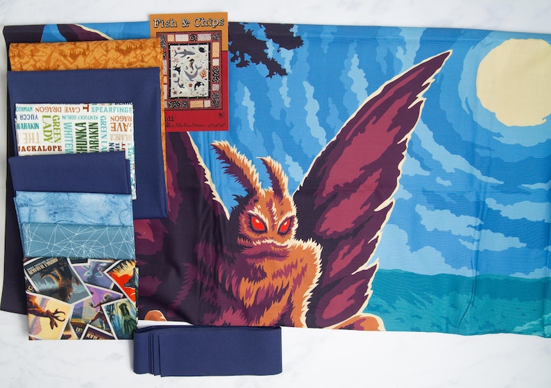 Mothman Quilt Kit | Includes Mothman Panel and Pattern | 59 X 67 in ...