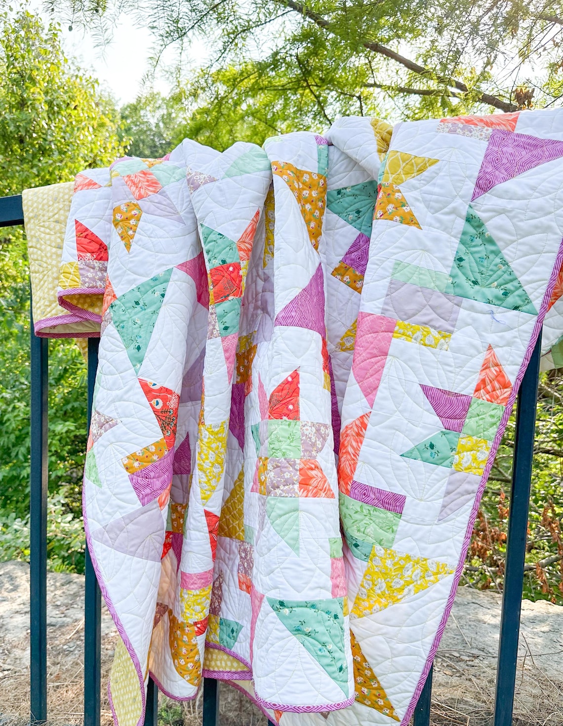 Precut Quilt Kit - Ready to Sew! - Early Hours Quilt - Pastels/white ...