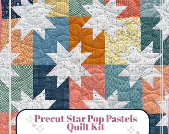 Precut Quilt Kit - Ready to Sew! - Extra Long Version | Starlight Quilt ...