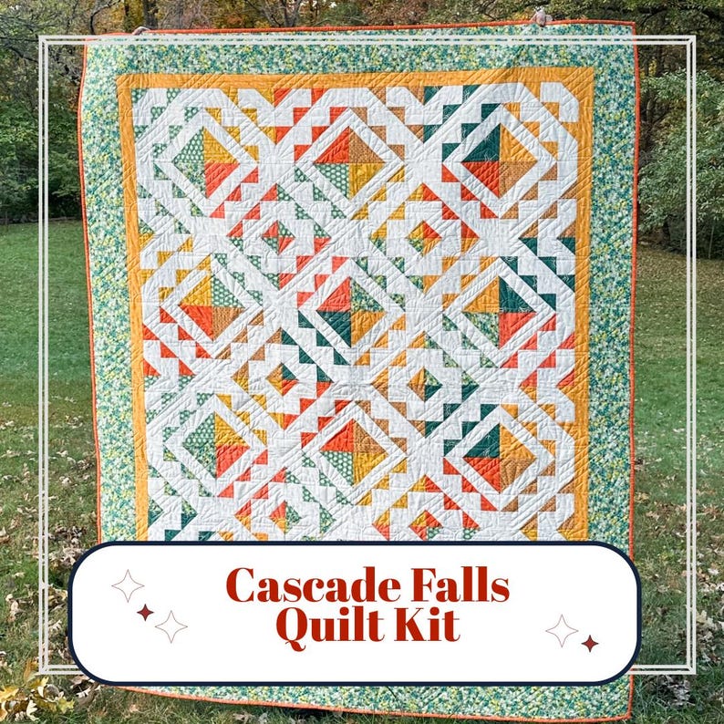 Cascade Falls Quilt Kit | Includes Pattern by Amy Smart | 60in X 76in ...