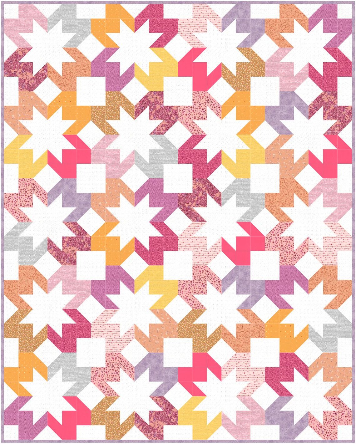 Precut Quilt Kit - Ready to Sew! - Extra Long Version | Starlight Quilt ...