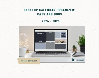 2024-2025 Minimalist Style Desktop Wallpaper Organizer + Folder Icons ...