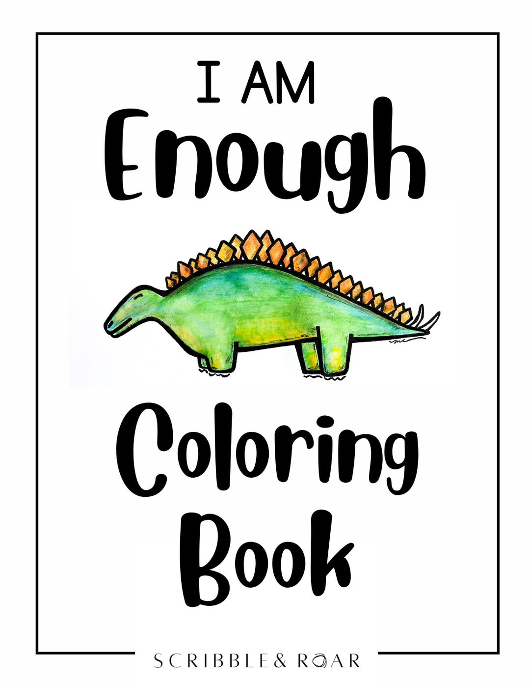Children's Animal Coloring Book: Self Esteem Activity (digital Download ...