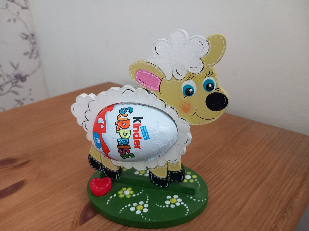 Easter Lamb Kinder Egg Holder - Etsy
