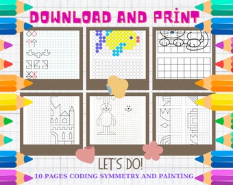 Coding for Kids Kindergarten Worksheets Preschool Learn to Code STEM ...