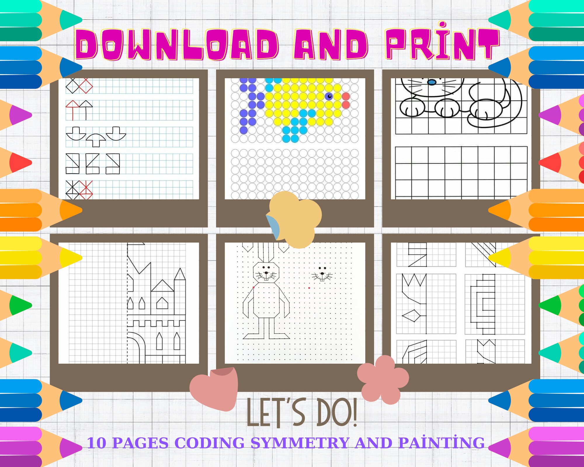 Coding for Kids Kindergarten Worksheets Preschool Learn to Code STEM ...