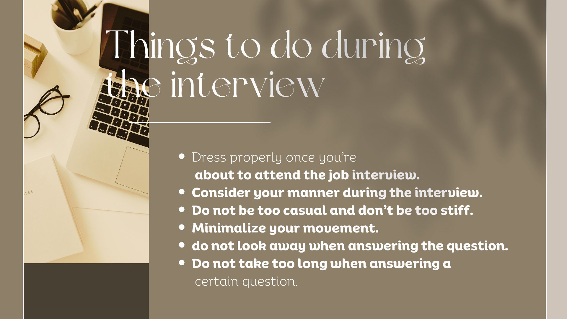 Job Interview Presentation Template for Powerpoint, Google Slides ...