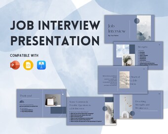 Job Interview Presentation Template for Powerpoint, Google Slides ...