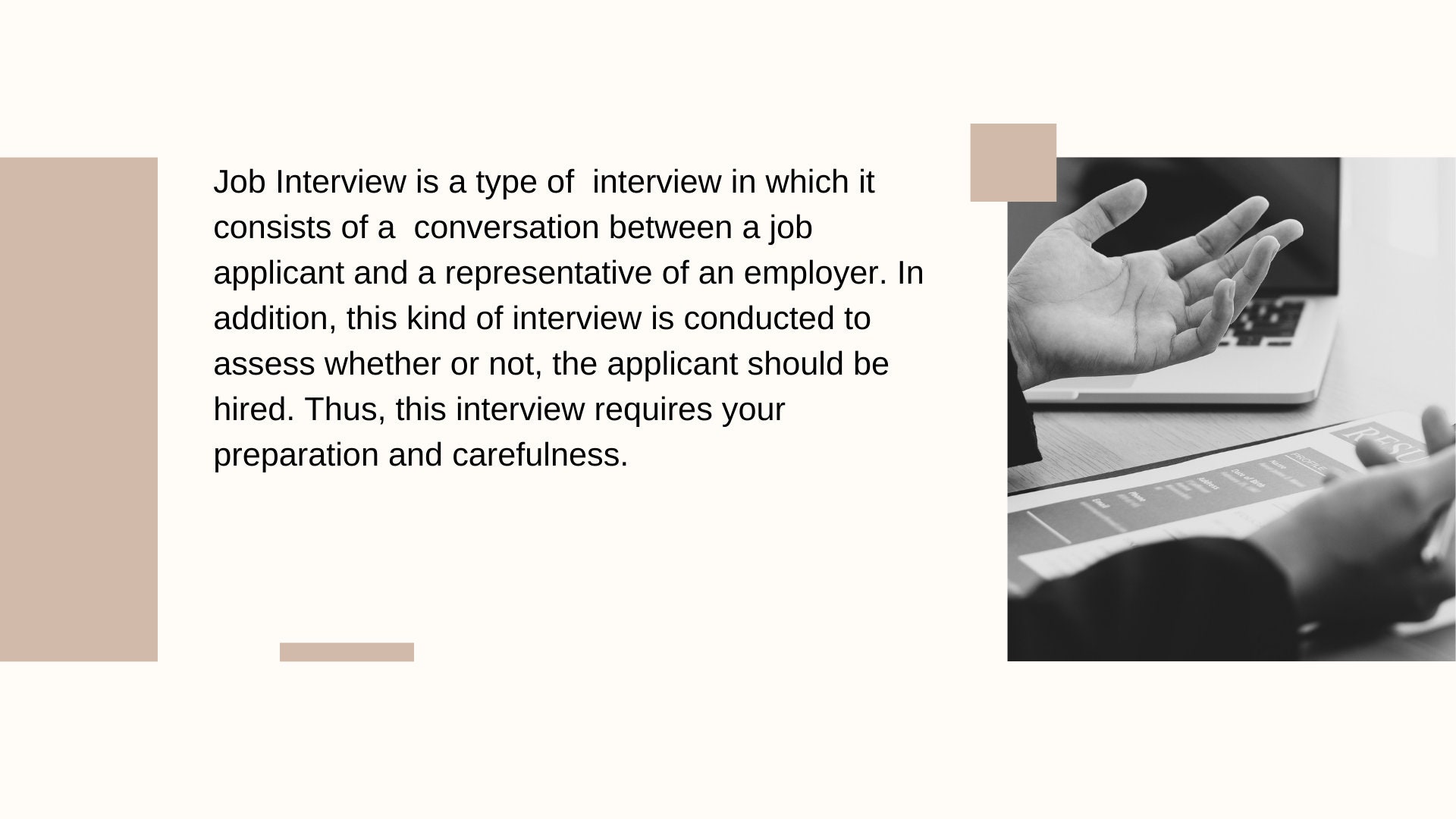 Job Interview Presentation Template for Powerpoint, Google Slides ...