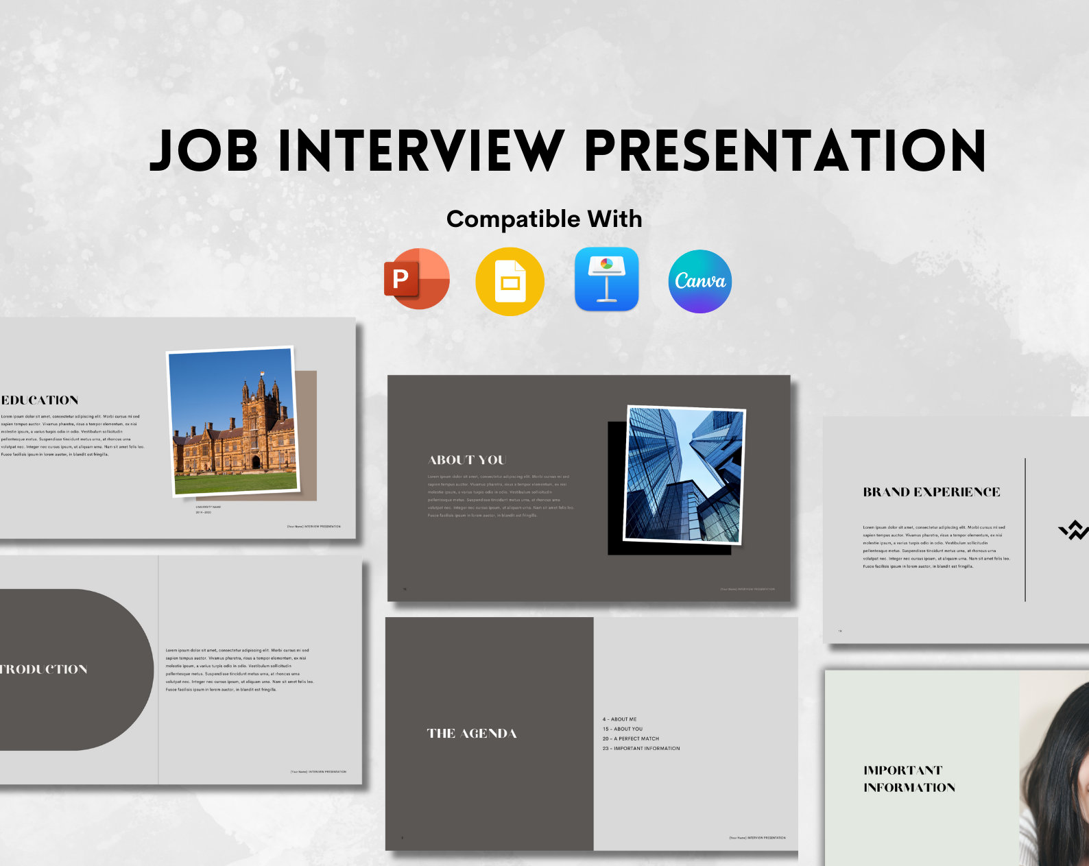 The Ultimate Job Interview Presentation Bundle Template for Powerpoint ...