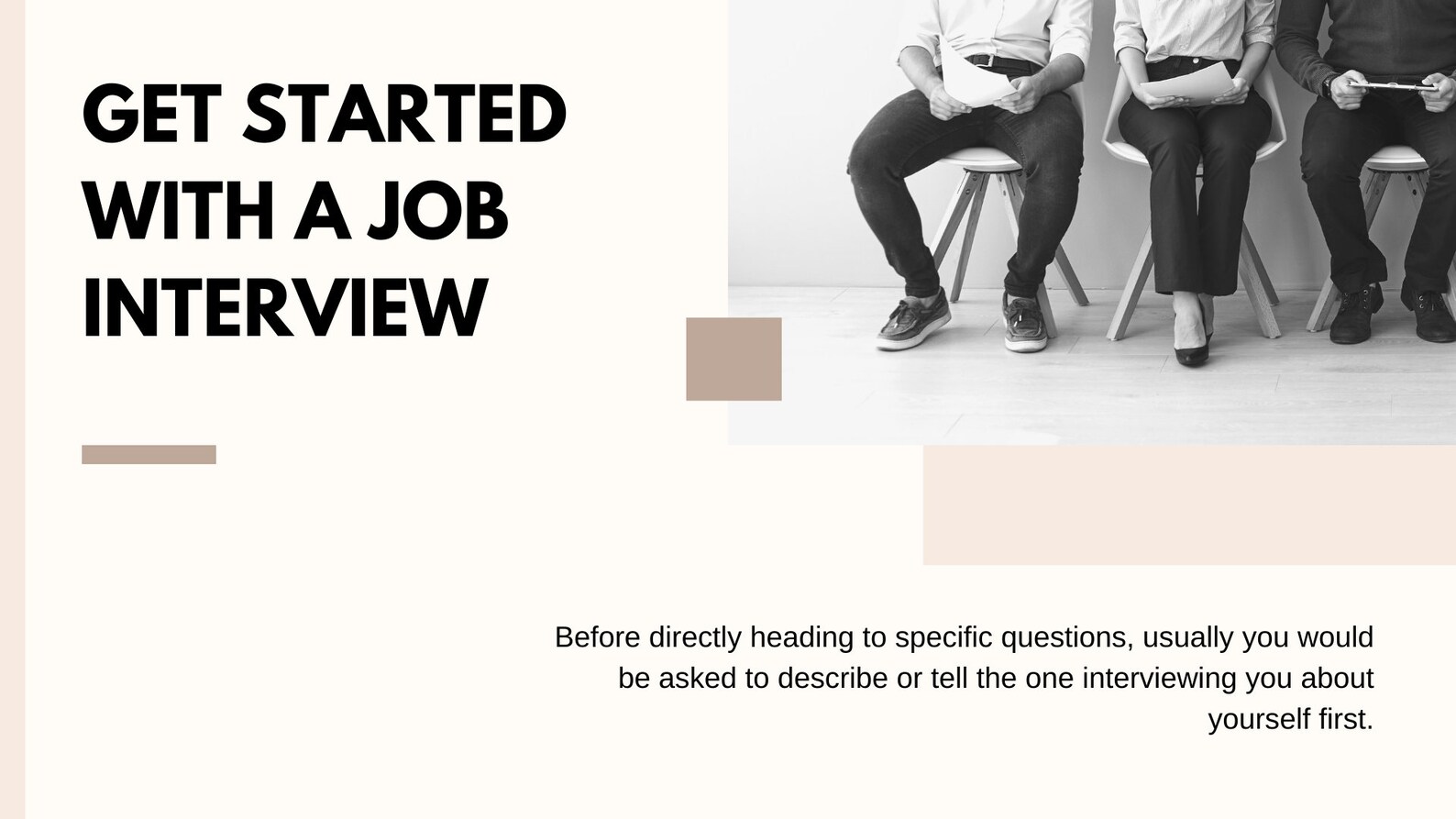 Job Interview Presentation Template for Powerpoint, Google Slides ...