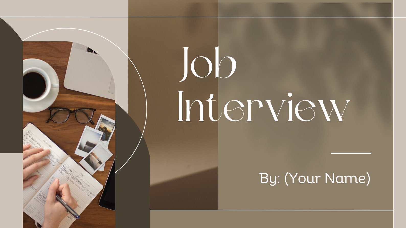 Job Interview Presentation Template for Powerpoint, Google Slides ...