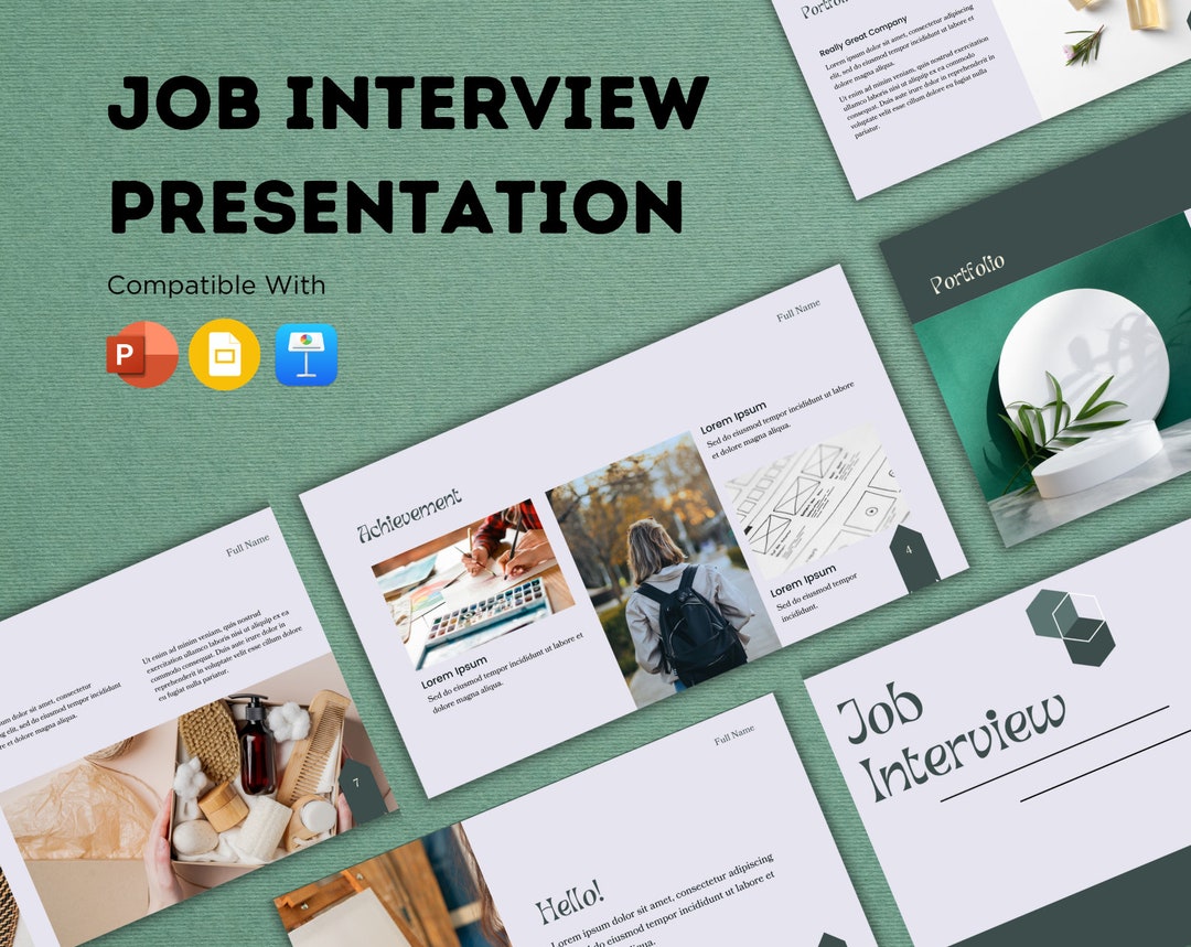 Job Interview Presentation Template Template for Powerpoint, Google ...