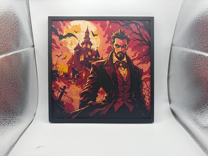 Gothic Vampire Art | 3D Dracula Portrait | Dark Academia & Victorian ...