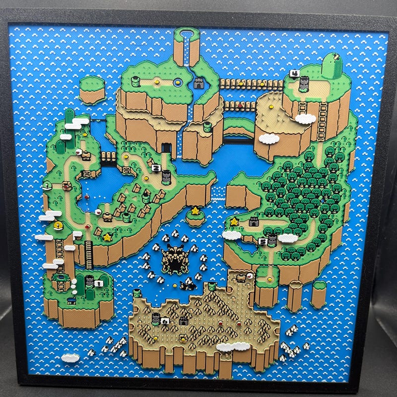 3d Super Mario Frame - Etsy