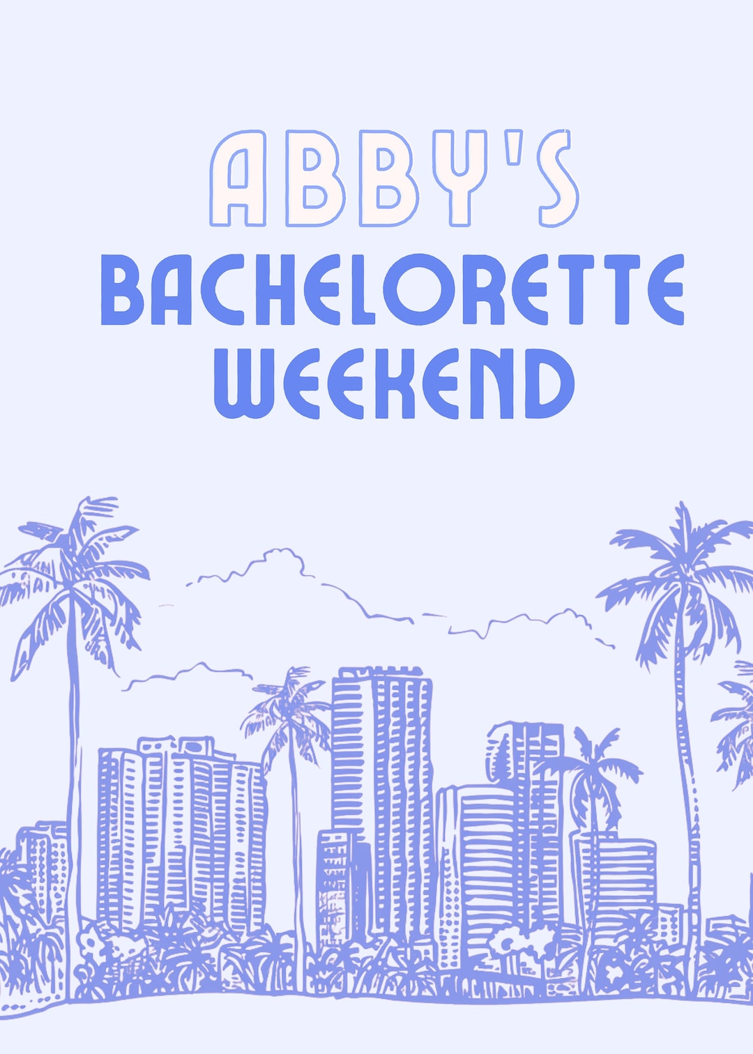 Miami Bachelorette Invitation Template - Etsy
